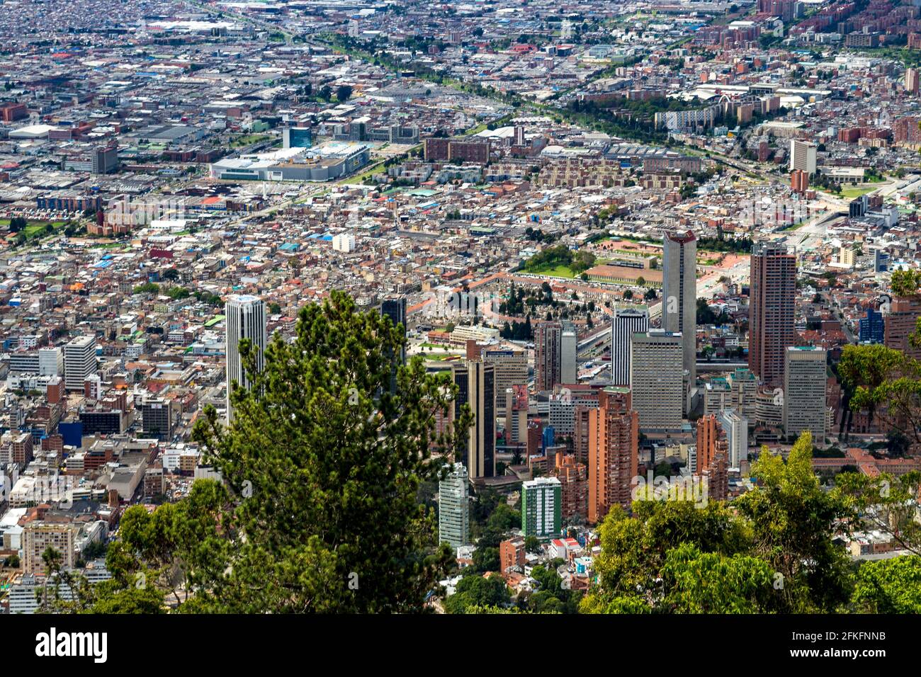 Landscape of Bogota city, Colombia Stock Photo - Alamy