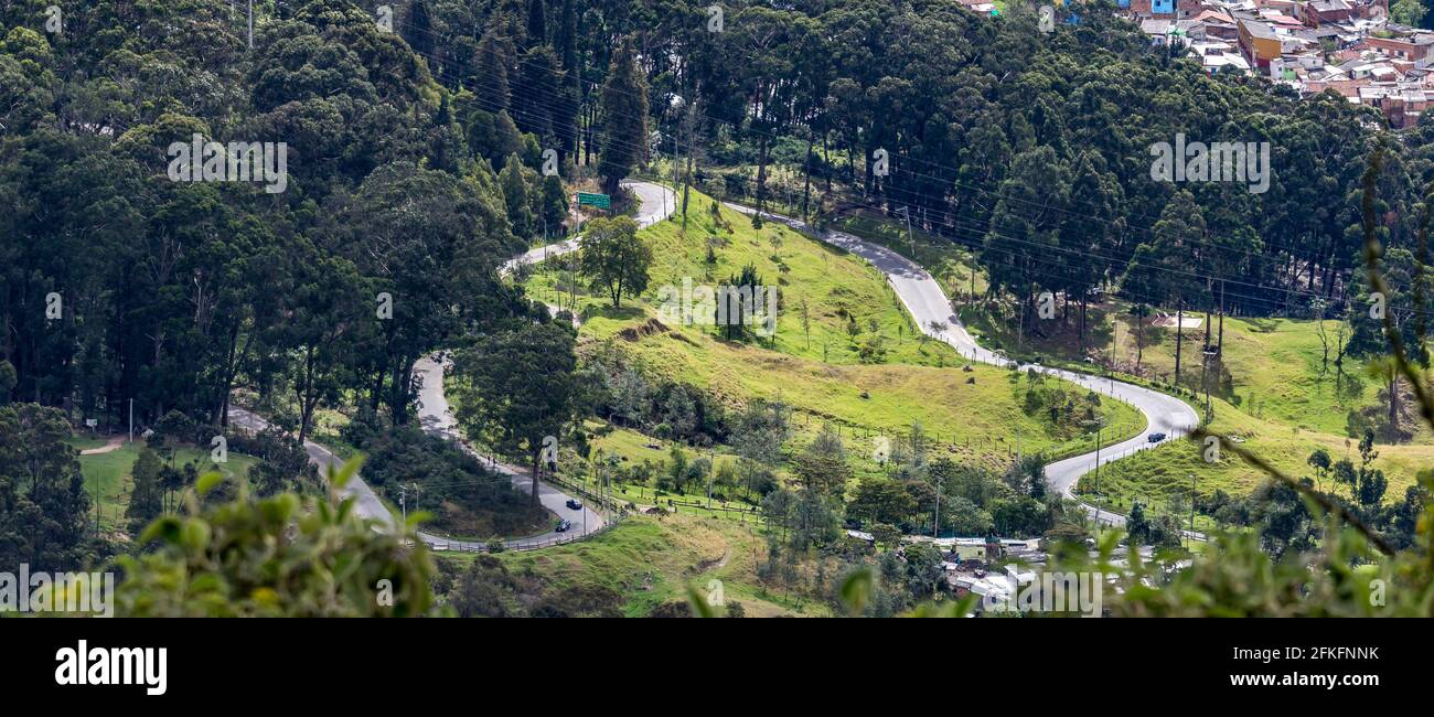 Landscape of Bogota city, Colombia Stock Photo - Alamy