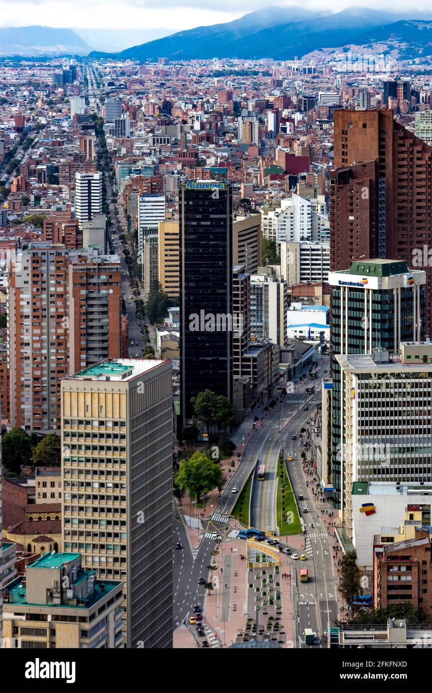 Landscape of Bogota city, Colombia Stock Photo - Alamy