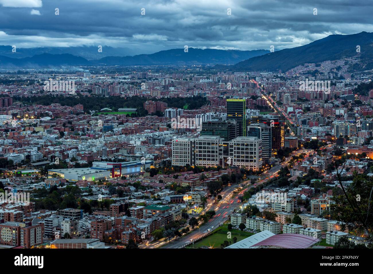 Landscape of Bogota city, Colombia Stock Photo - Alamy