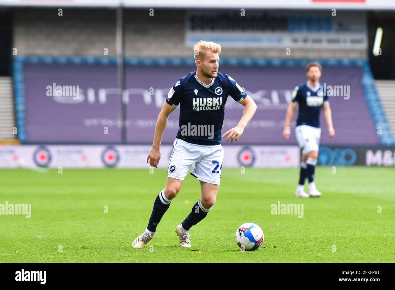 LONDON, UK. MAY 1ST Billy Mitchell of Millwall in action during the Sky ...