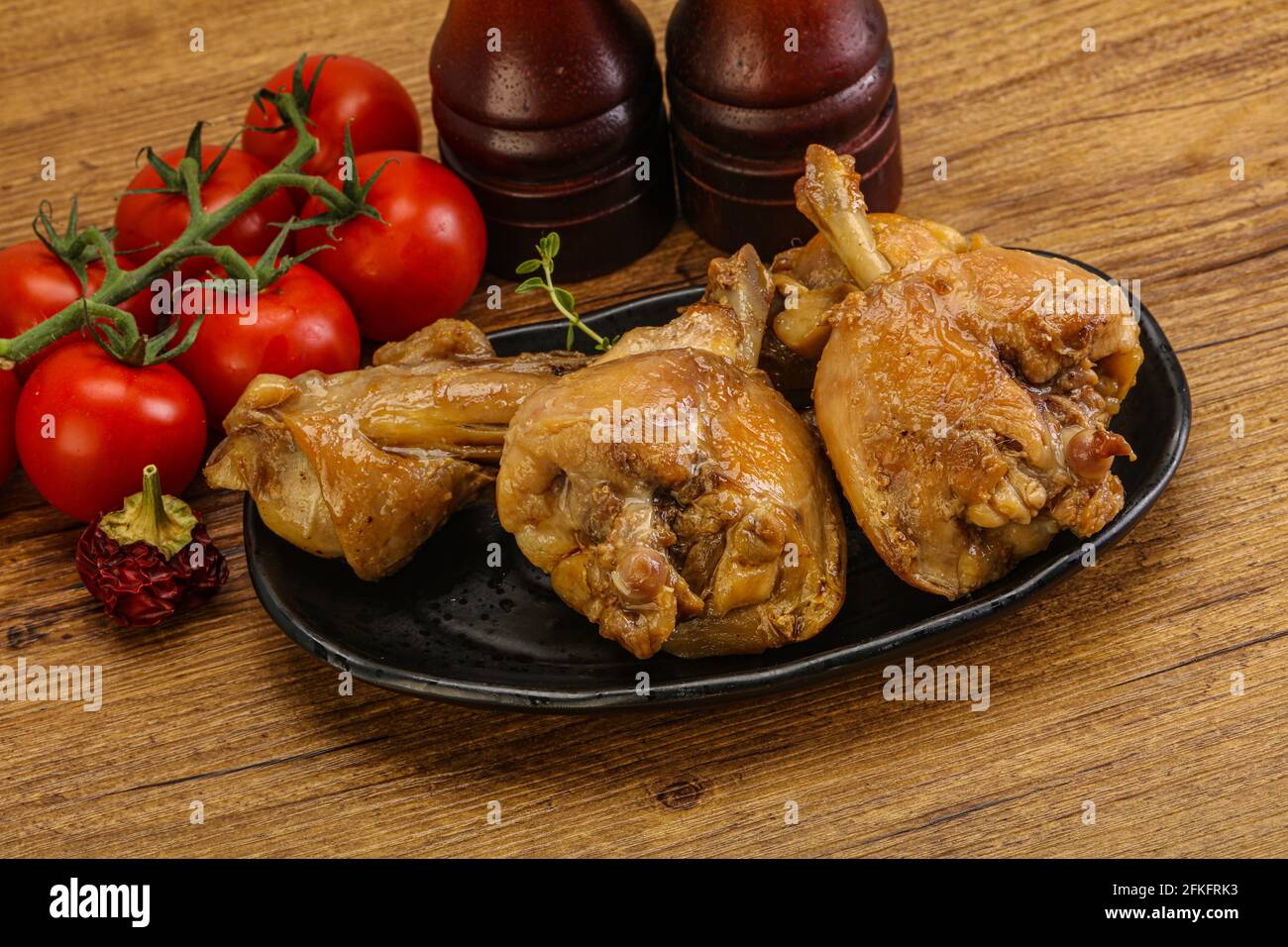 Rabbit stew in sweet and spicy sauce Stock Photo - Alamy
