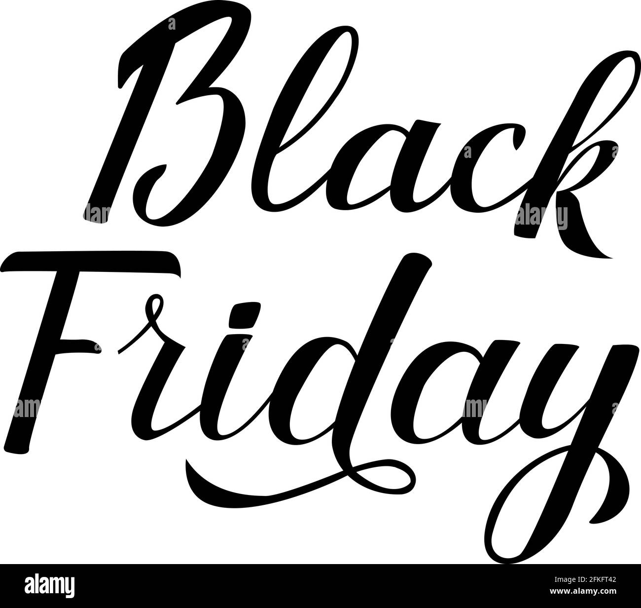 Black Friday calligraphy lettering with brush. Hand written sale banner ...