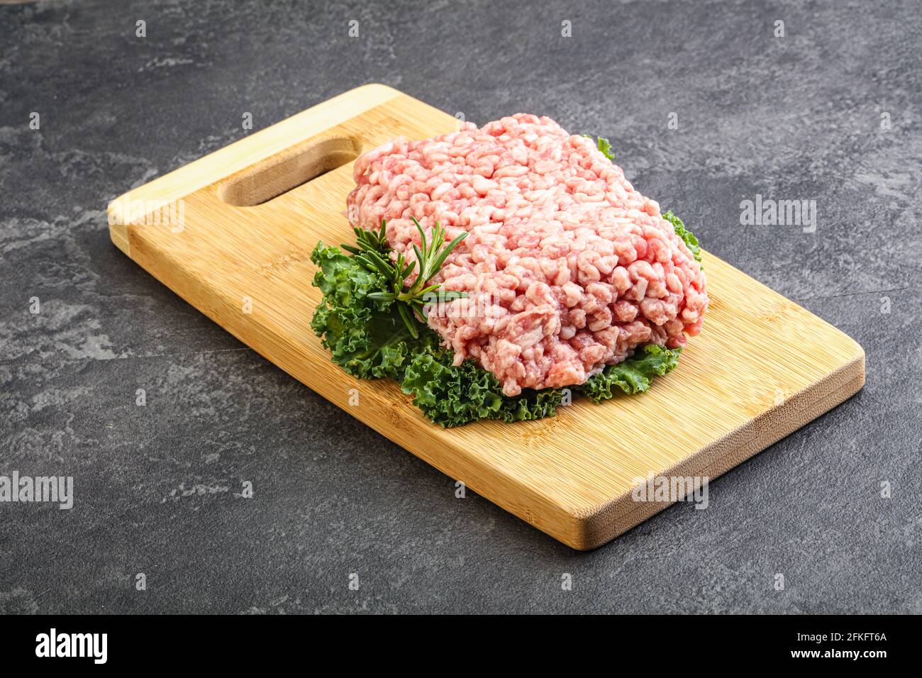 Raw fat pork minced meat for cooking Stock Photo - Alamy