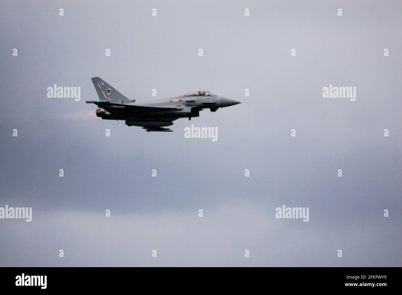 Euro fighter at Jersey Air show speed speedy turn turning war aircraft ...