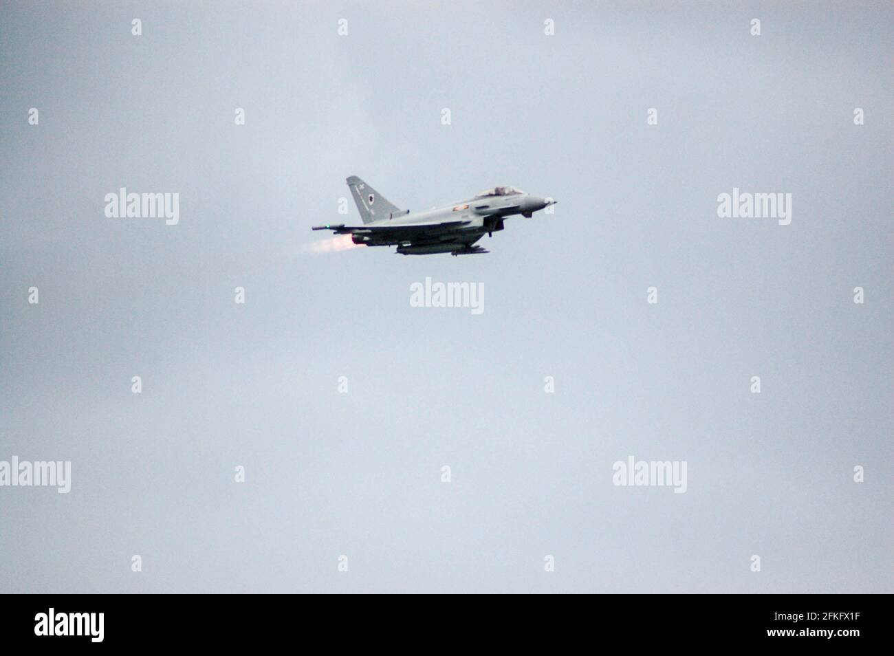 Euro fighter at Jersey Air show fast speed low flying jet big large ...