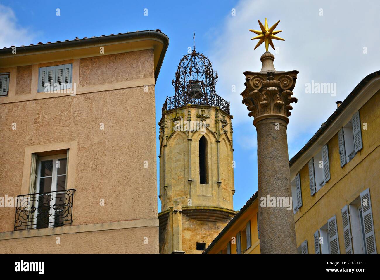 Scenic view of the Augustinian Convent iconic campanile and the ...