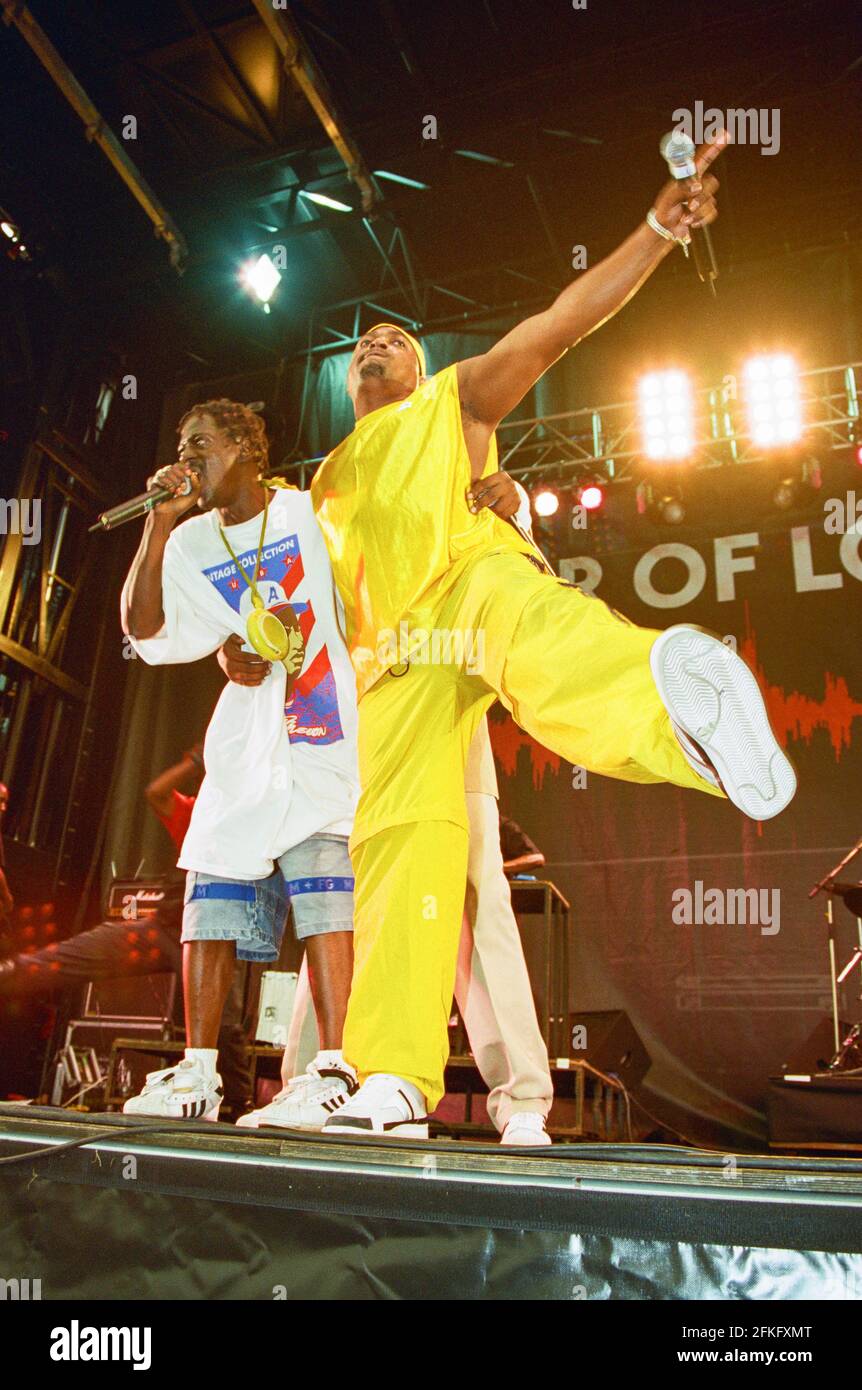 Public Enemy performing at Respect 03 anti-racism festival, 19th July ...