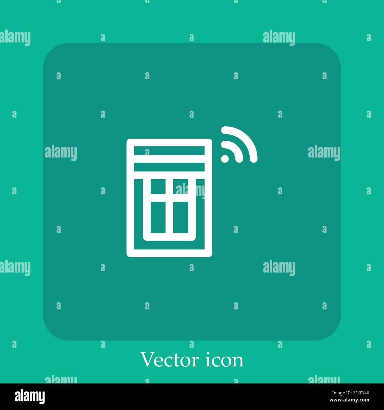 window vector icon linear icon.Line with Editable stroke Stock Vector Image & Art - Alamy