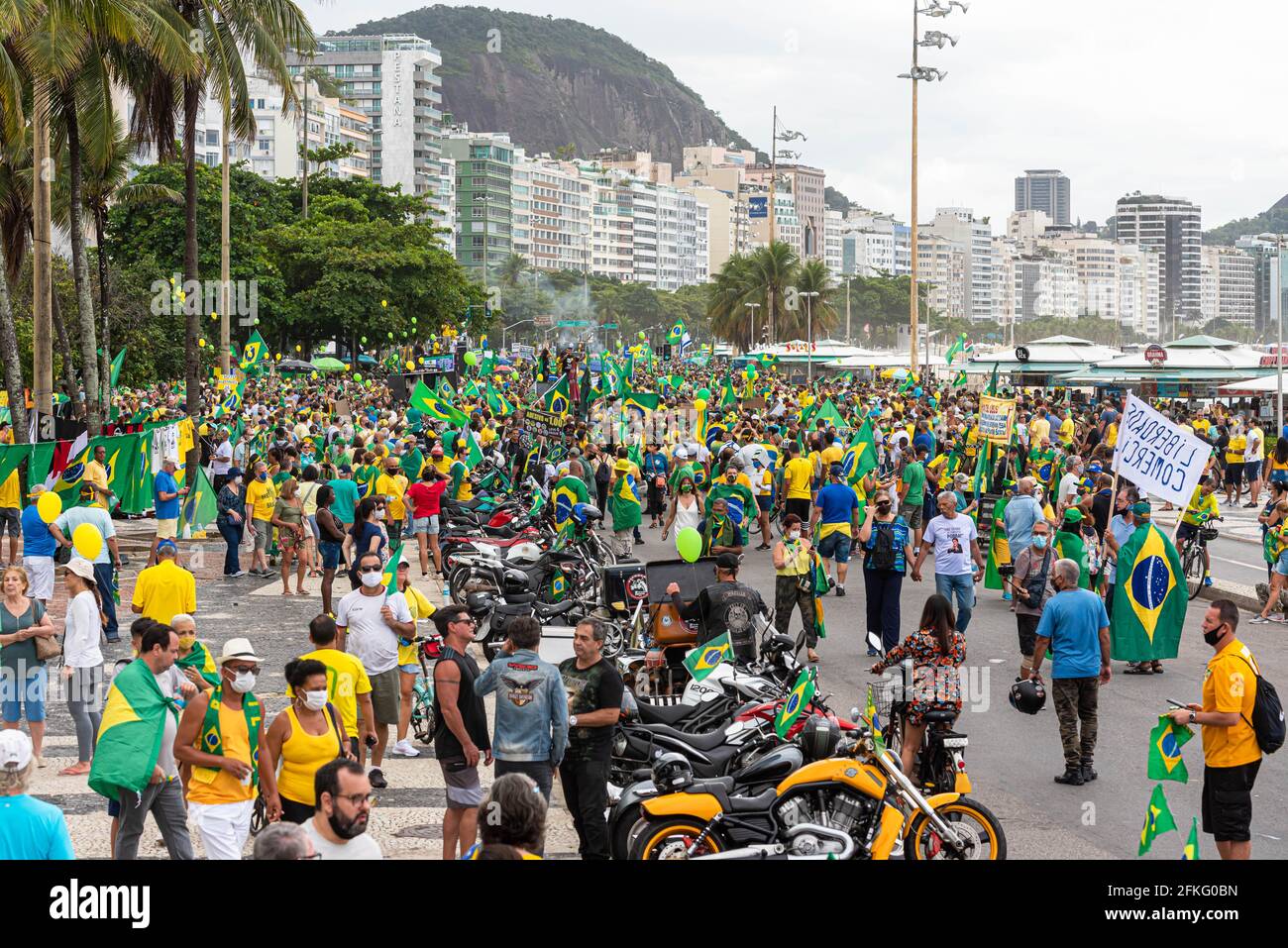 Rio De Janeiro, Brazil. 01st May, 2021. Bolsonaro act in RJ held at ...