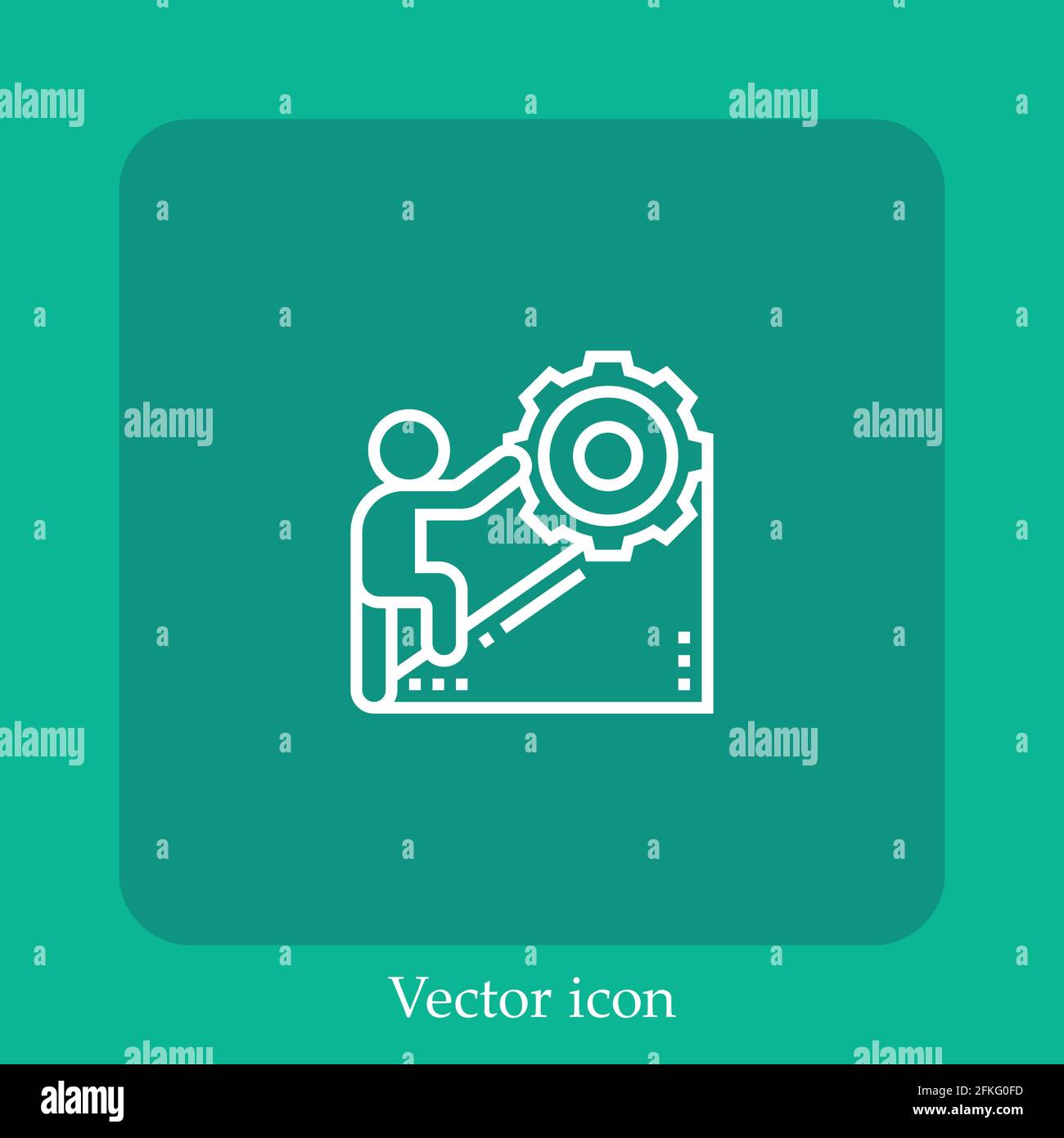 challenges vector icon linear icon.Line with Editable stroke Stock ...