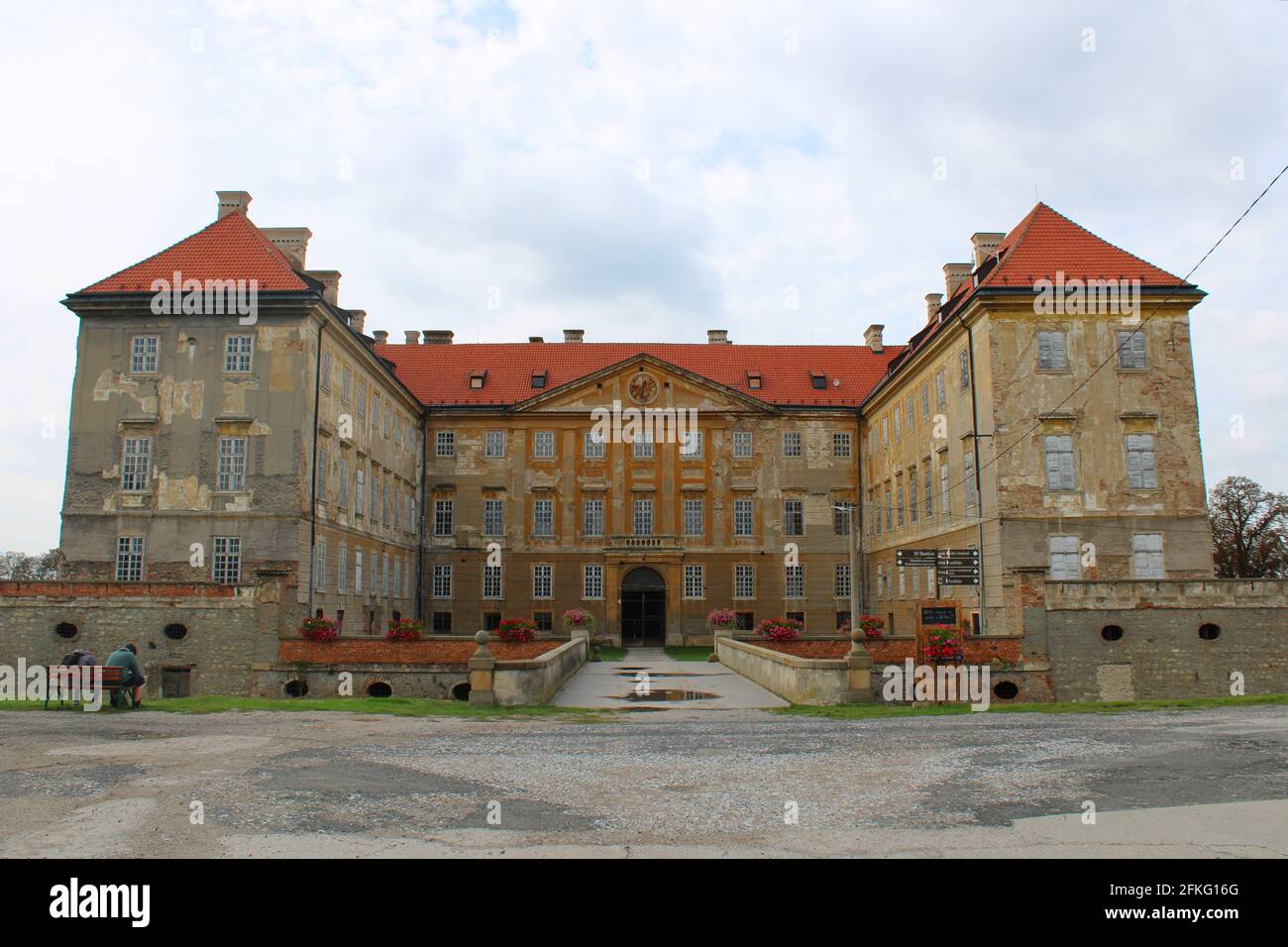 The town of Holic in Slovakia: the baroque castle Stock Photo - Alamy