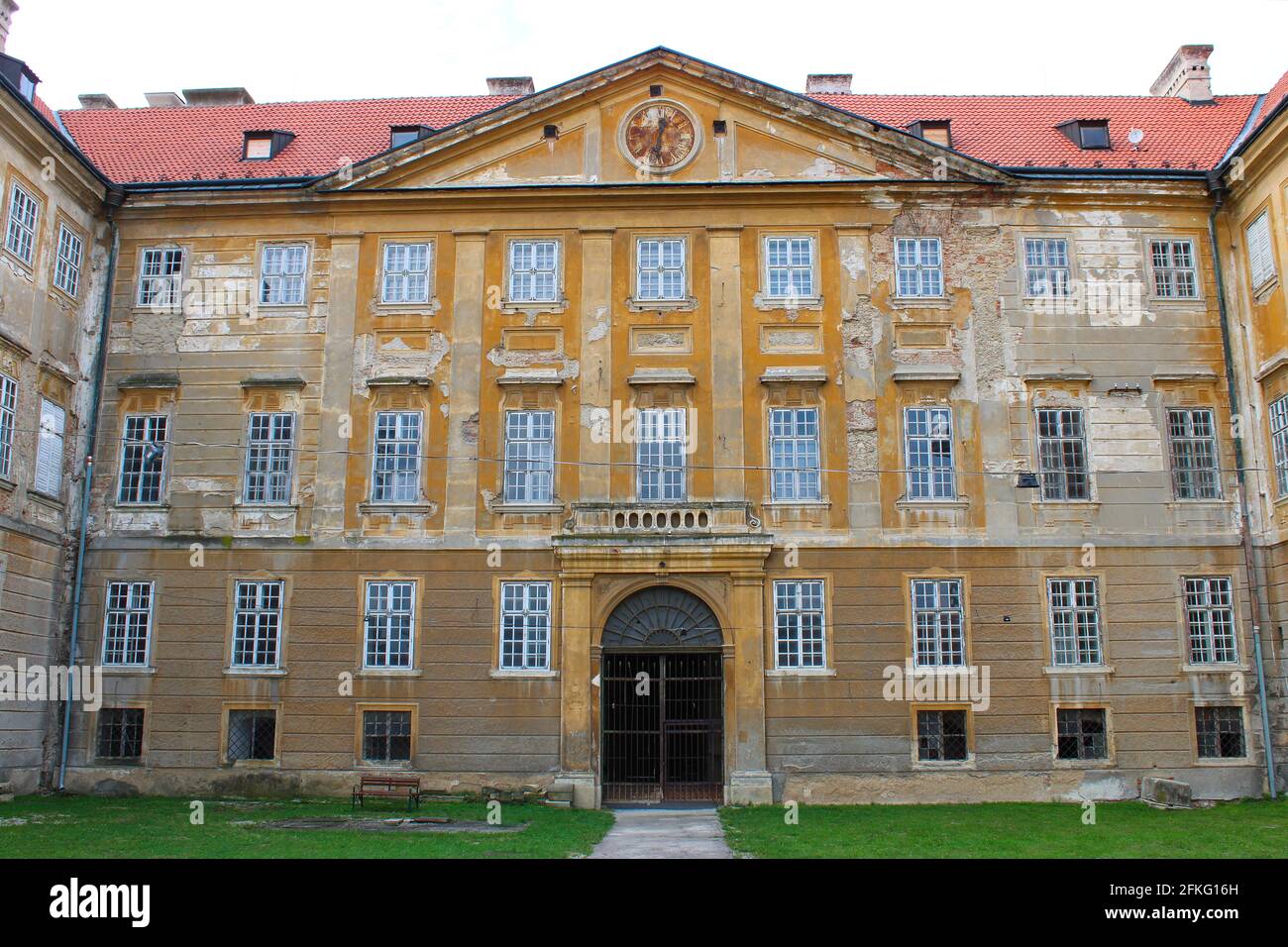 The town of Holic, Slovakia: the baroque castle Stock Photo - Alamy
