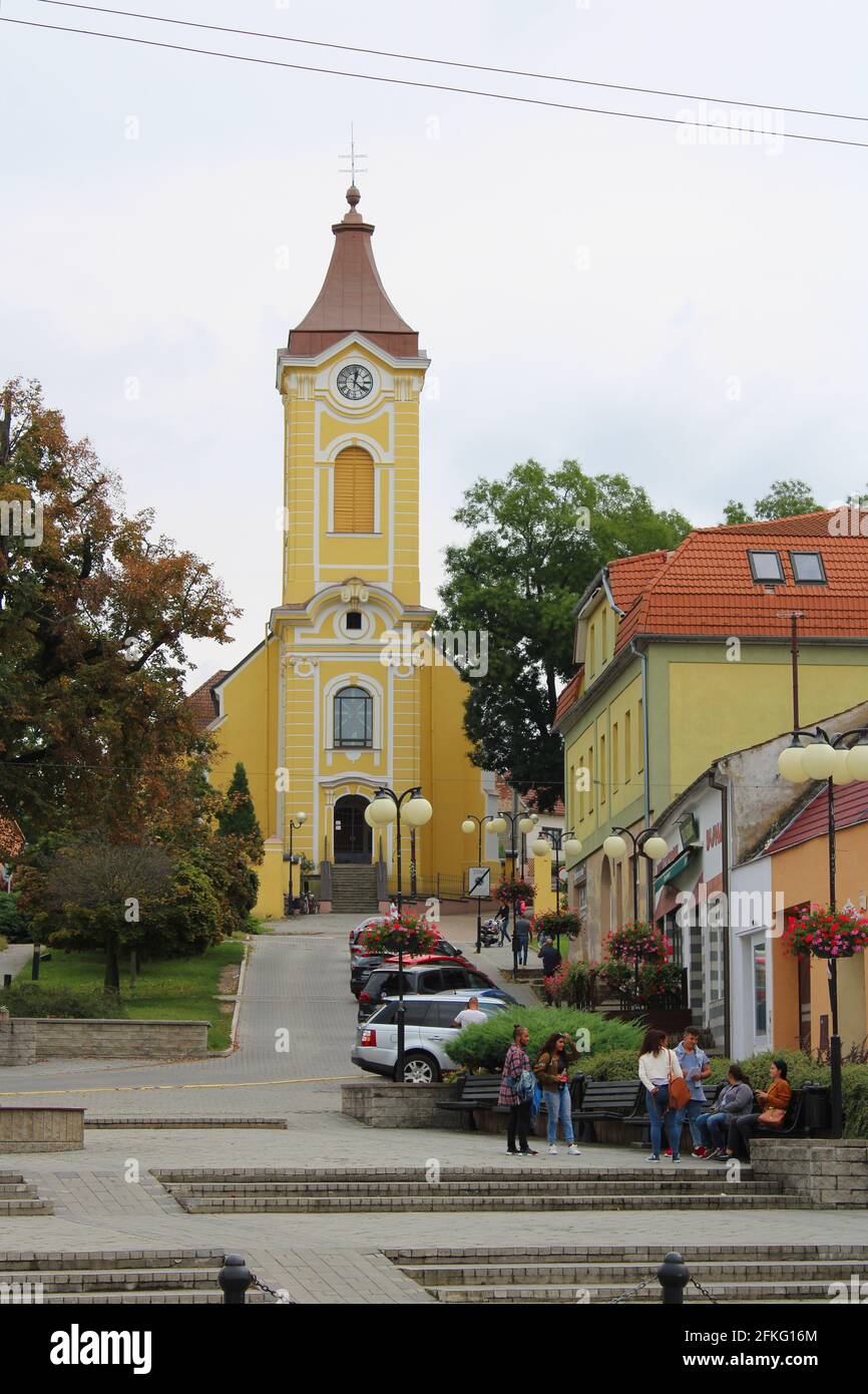 The town of Holic, Slovakia: the catholic church Stock Photo - Alamy