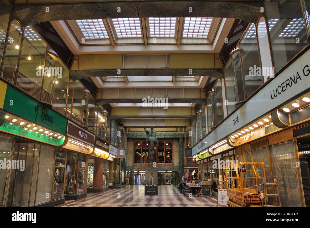 Lucerna passage prague hi-res stock photography and images - Alamy