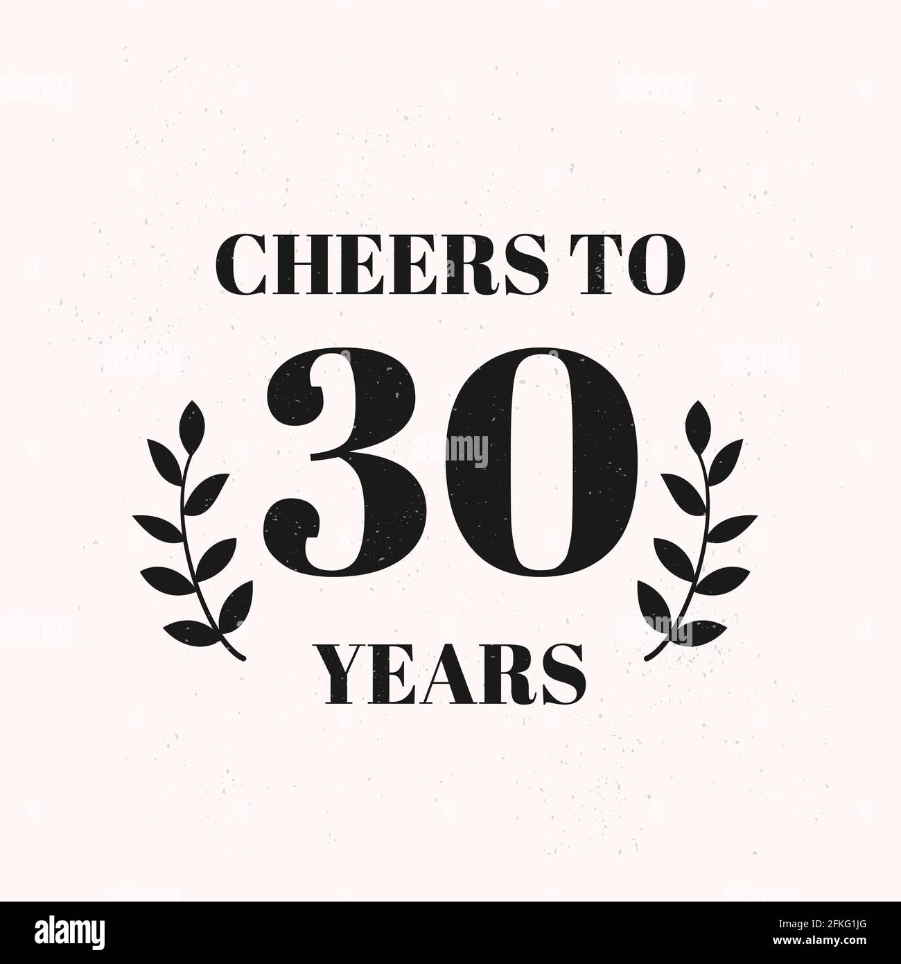 Cheers to 30 years lettering. 30th Birthday or Anniversary celebration ...