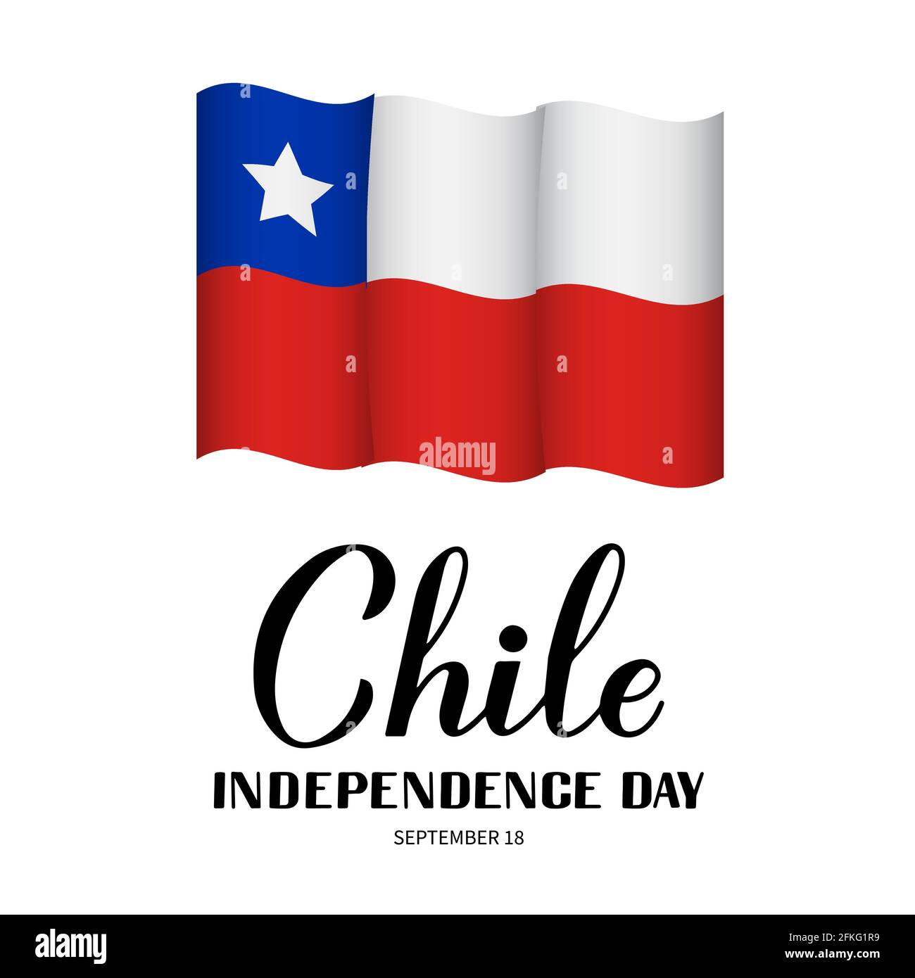 Chile flag chilean banner on Stock Vector Images - Alamy