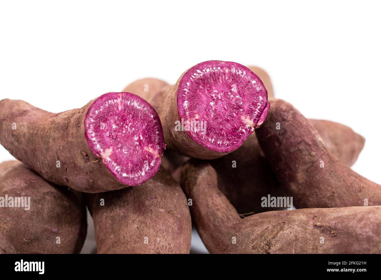Sweet potato root vegetable isolated on a white background Stock Photo ...