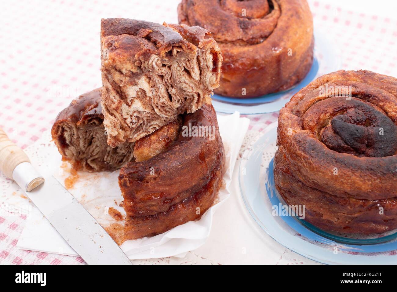 Traditional Portuguese folar cake made around easter season Stock Photo ...