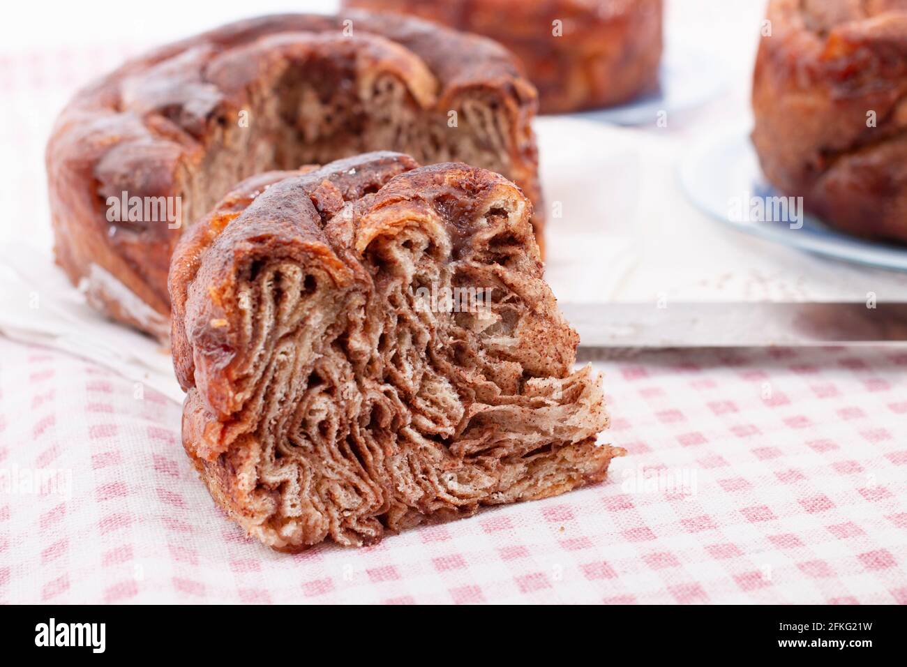 Traditional Portuguese folar cake made around easter season Stock Photo ...