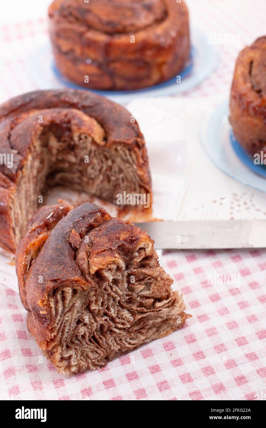Traditional Portuguese folar cake made around easter season Stock Photo ...