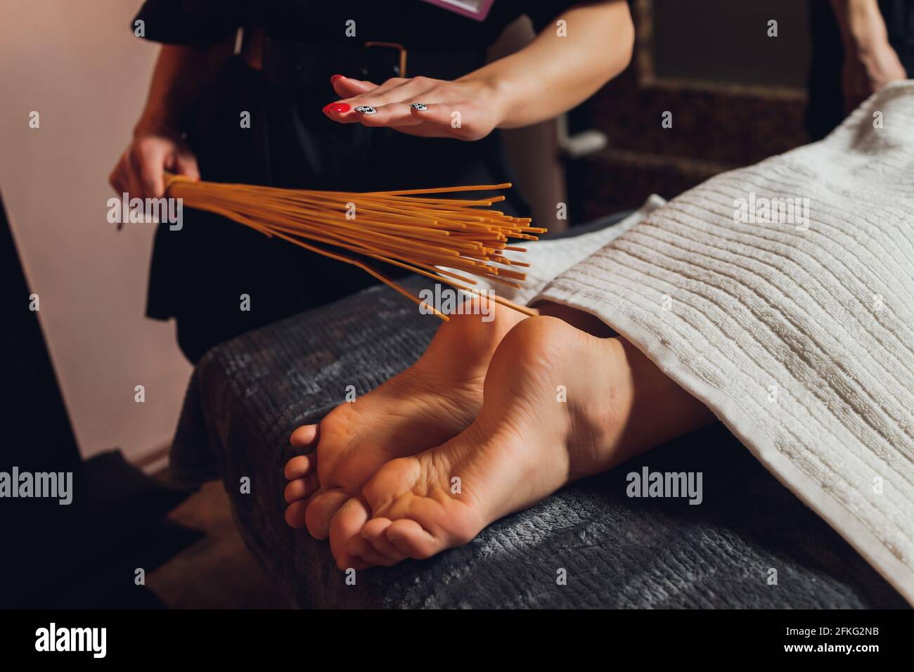 Bamboo stick feet hi-res stock photography and images - Alamy