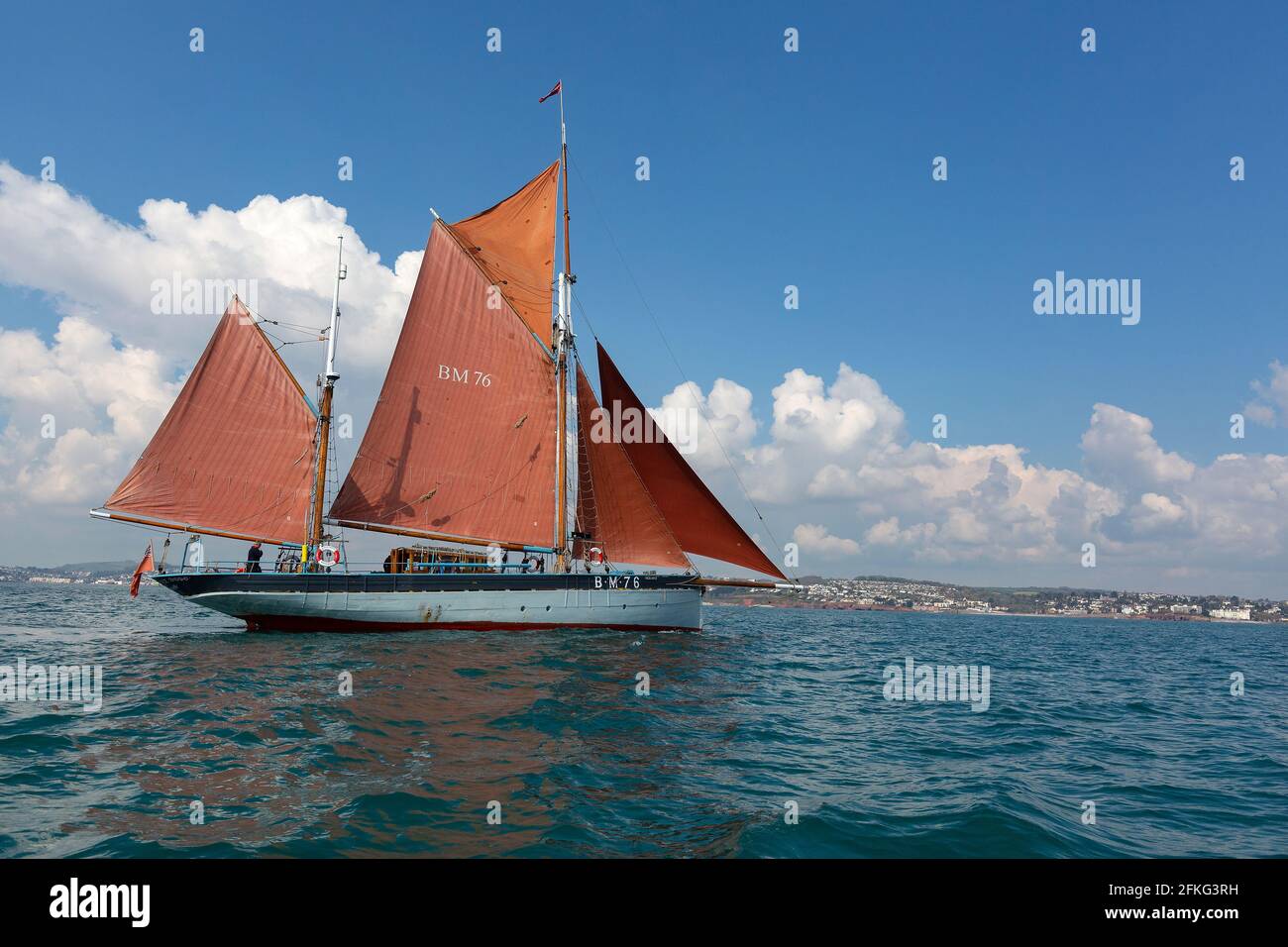 The Vigilance of Brixham is a magnificant site with it’s iconic red ...