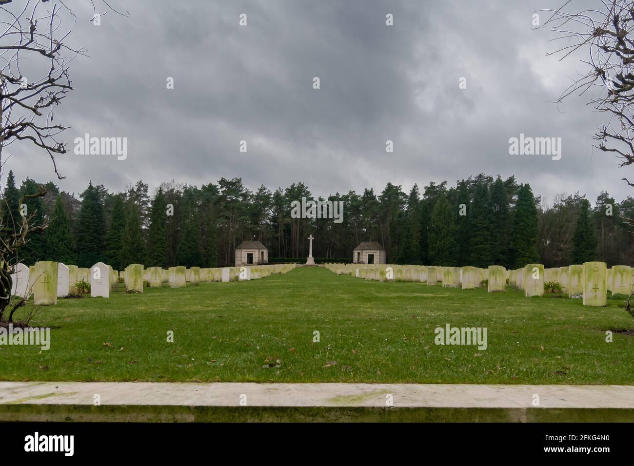 Becklingen war cemetery Stock Photo - Alamy