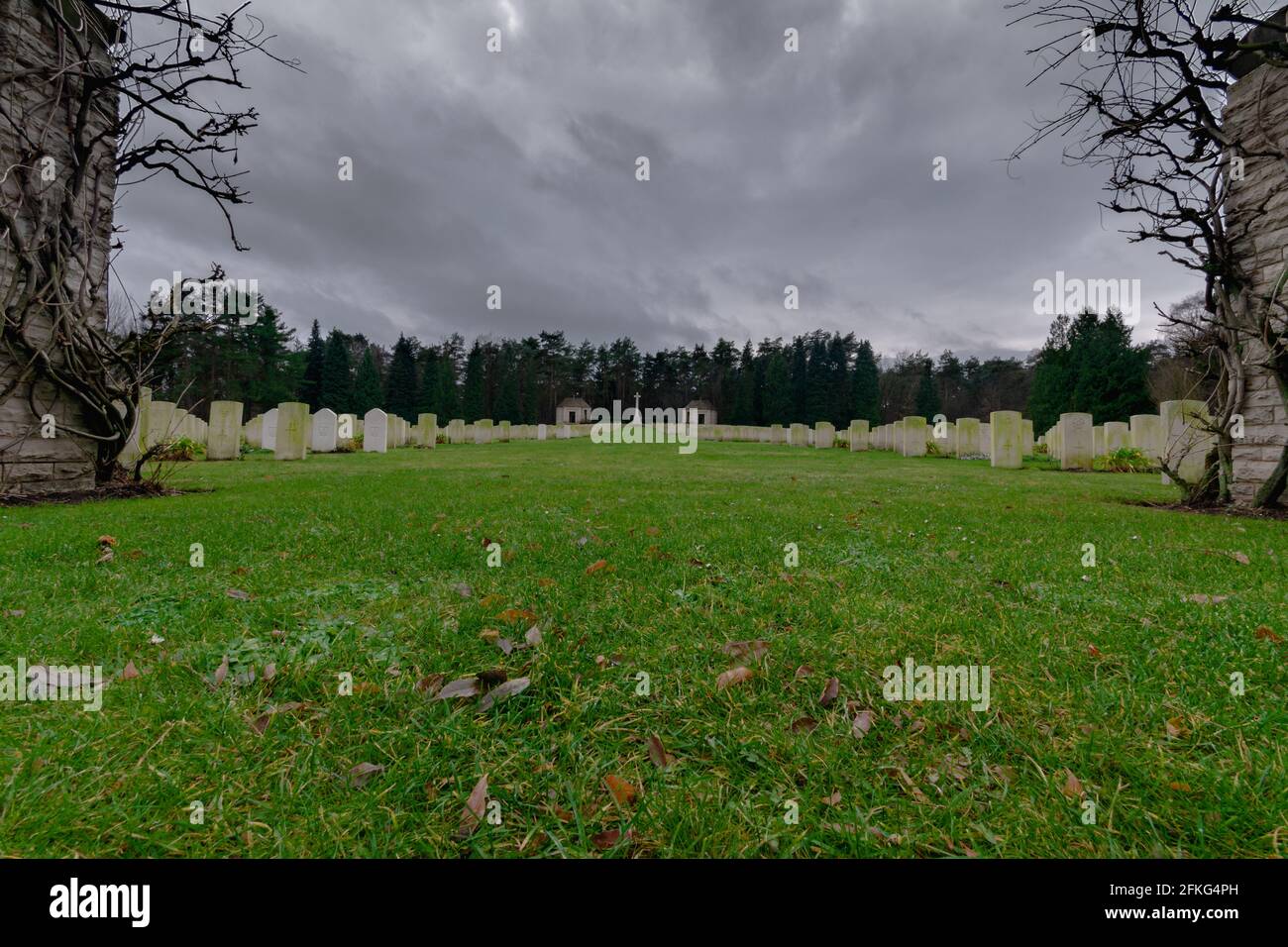 Becklingen war cemetery Stock Photo - Alamy