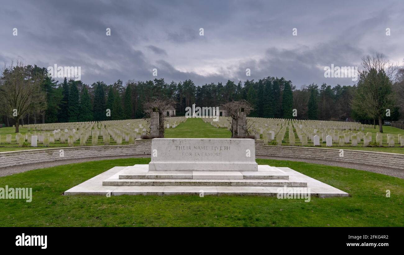 Becklingen war cemetery Stock Photo - Alamy