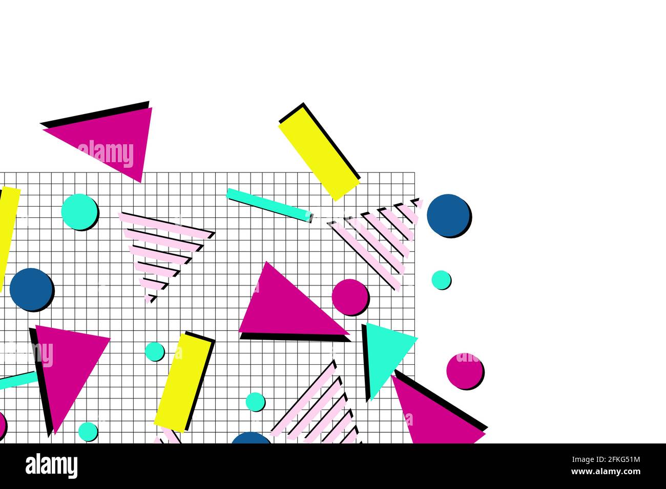 Classic 1980's and 1990's retro graphic pattern background Stock Photo ...