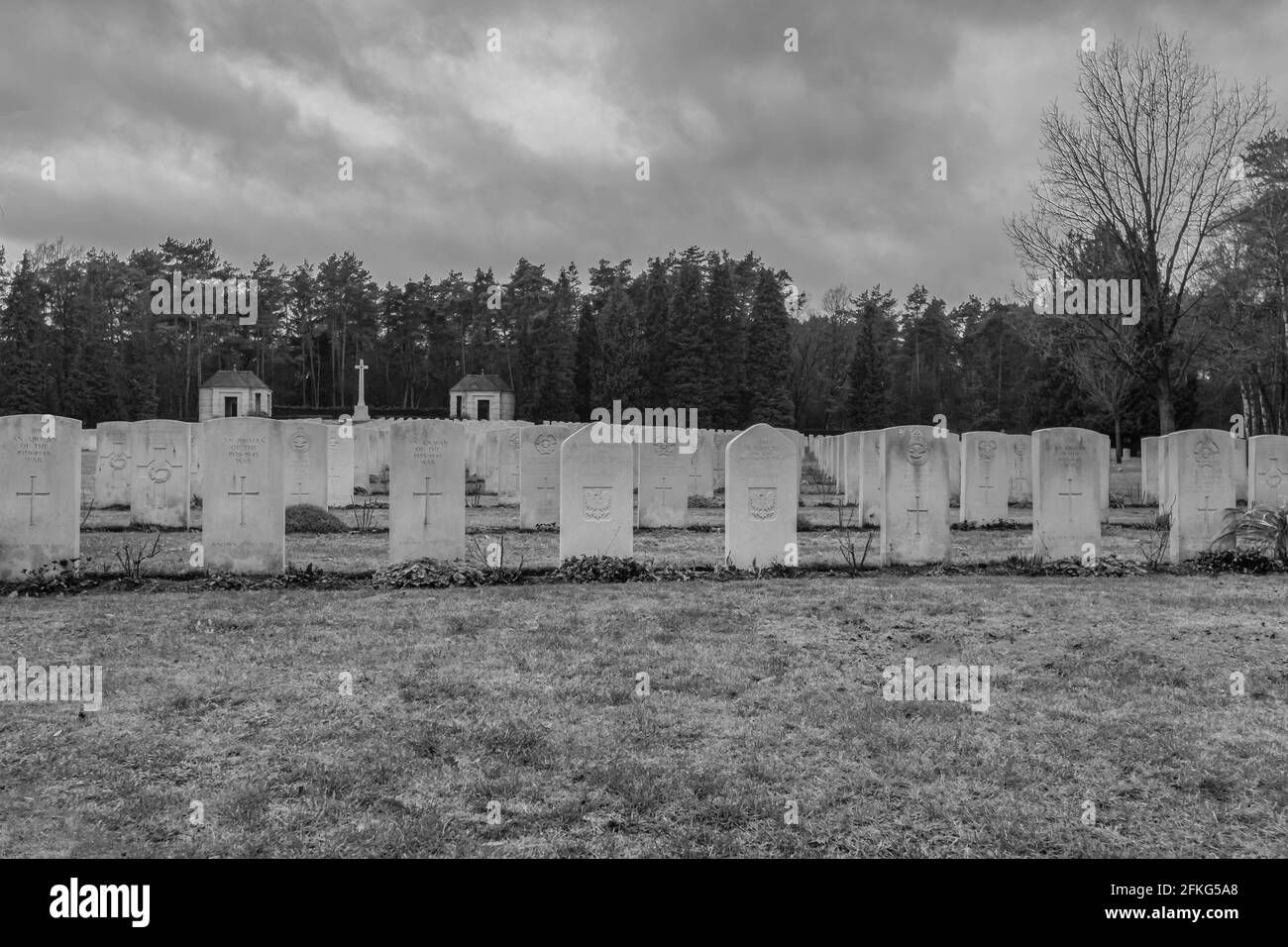 Becklingen war cemetery Stock Photo - Alamy