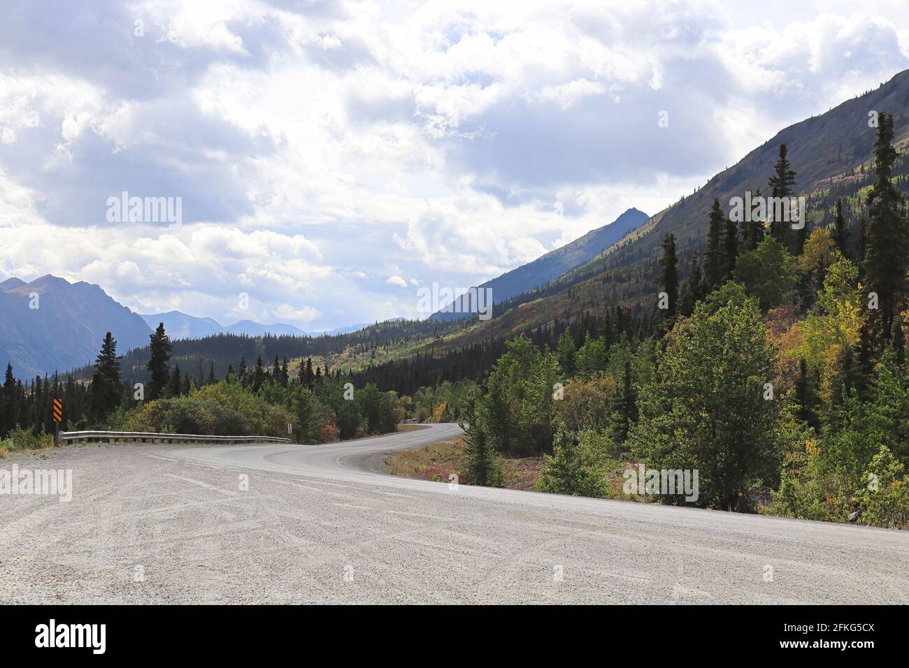 View froma roadside turnout beside a highway Stock Photo - Alamy