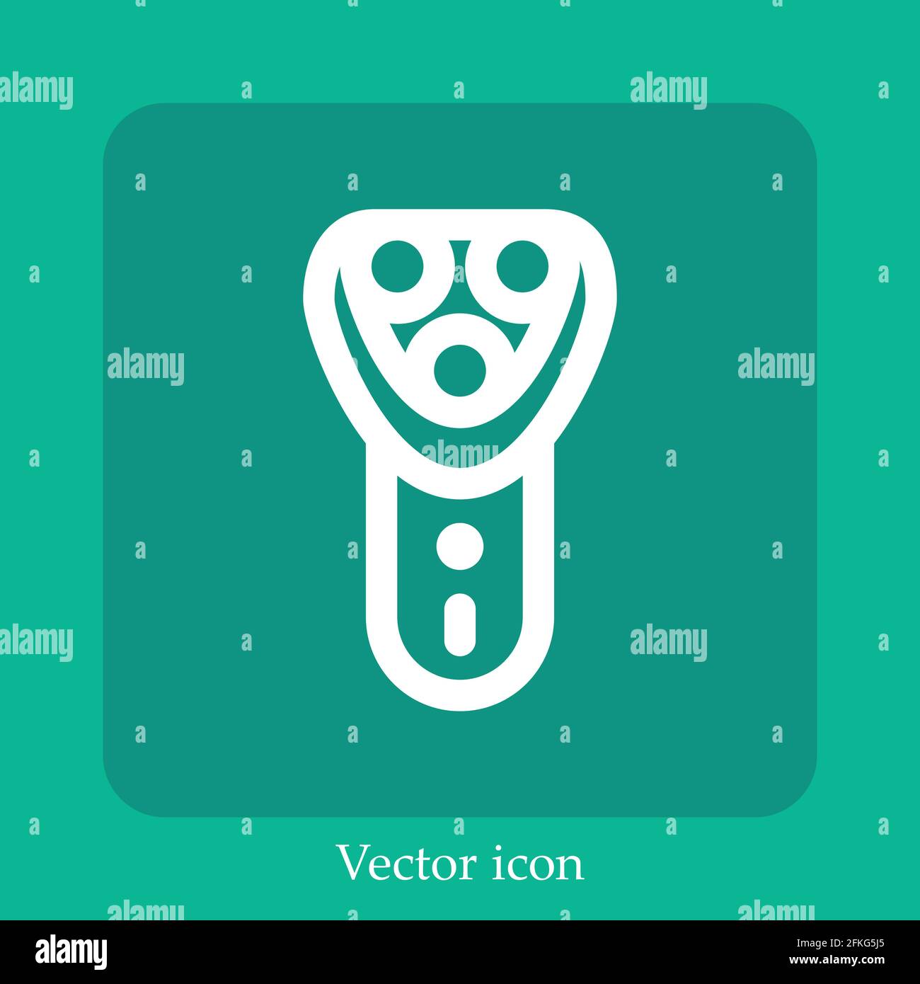 trimmer vector icon linear icon.Line with Editable stroke Stock Vector ...
