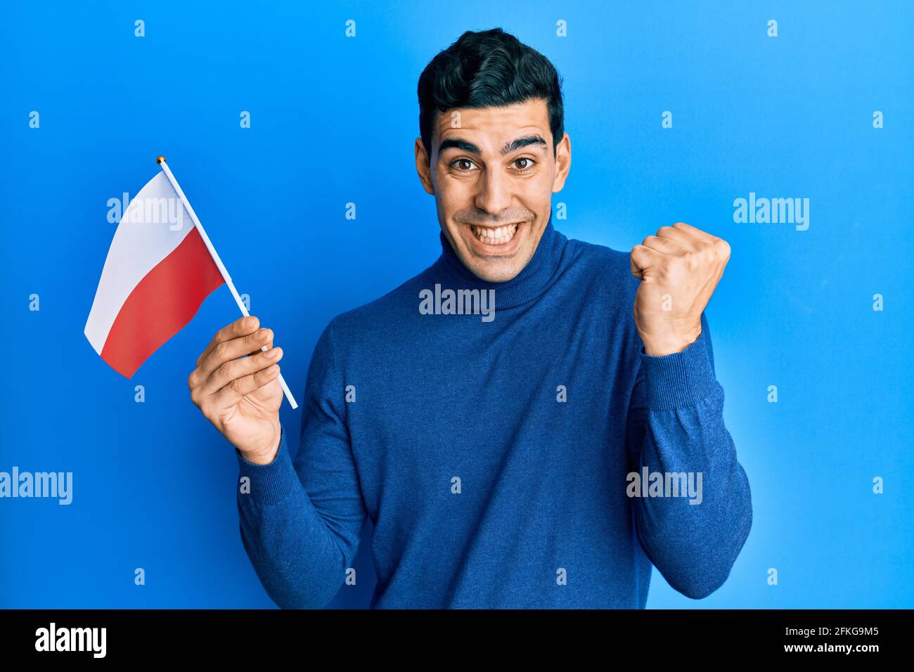 Man cheering poland screaming hi-res stock photography and images - Alamy