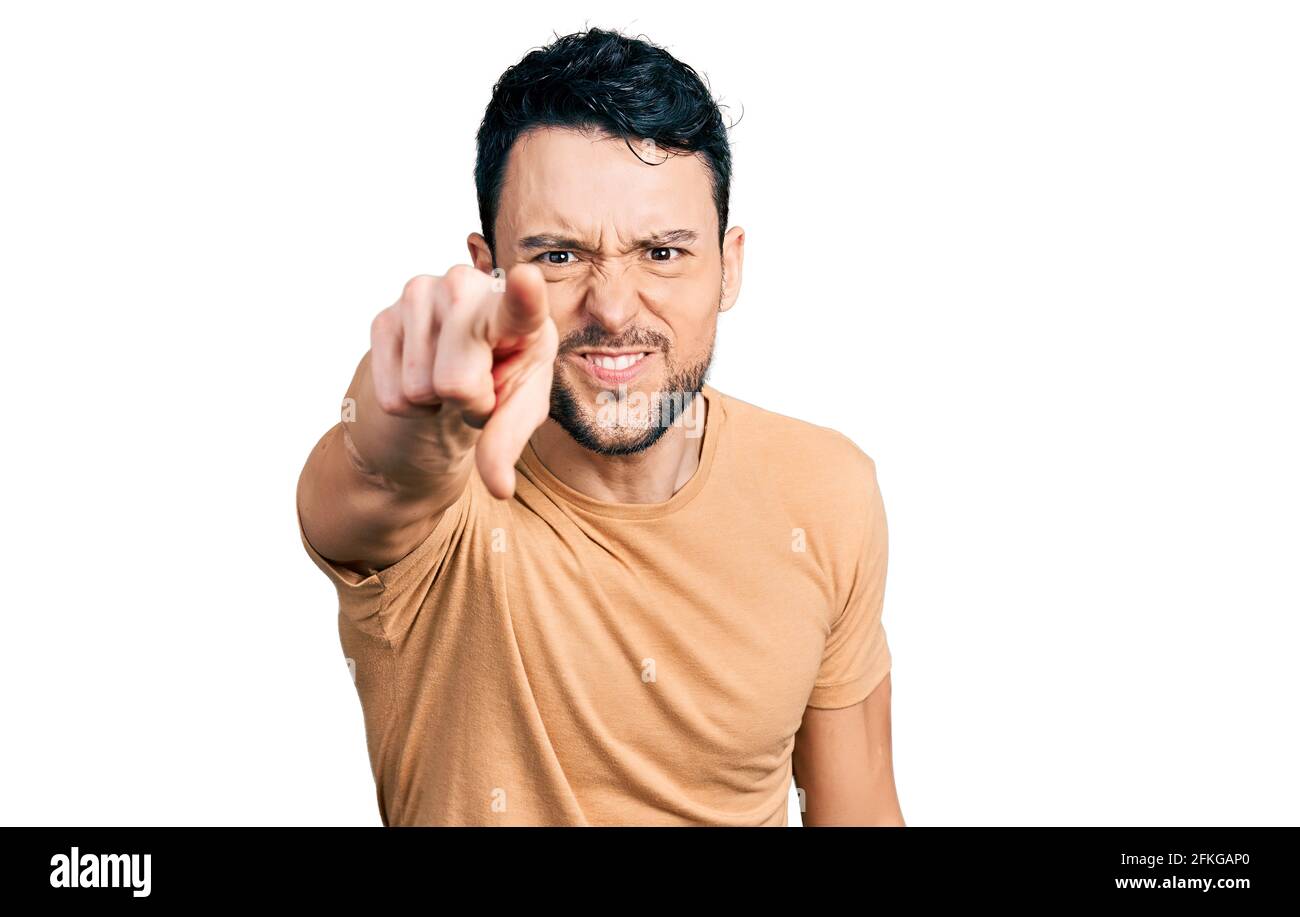 Angry guy yelling finger pointing hi-res stock photography and images ...