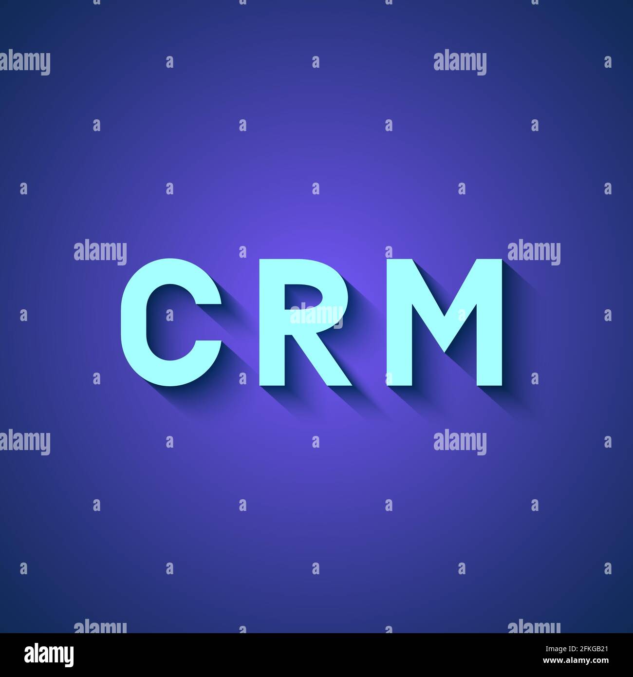 CRM 3d lettering. Customer relationship management vector illustration ...