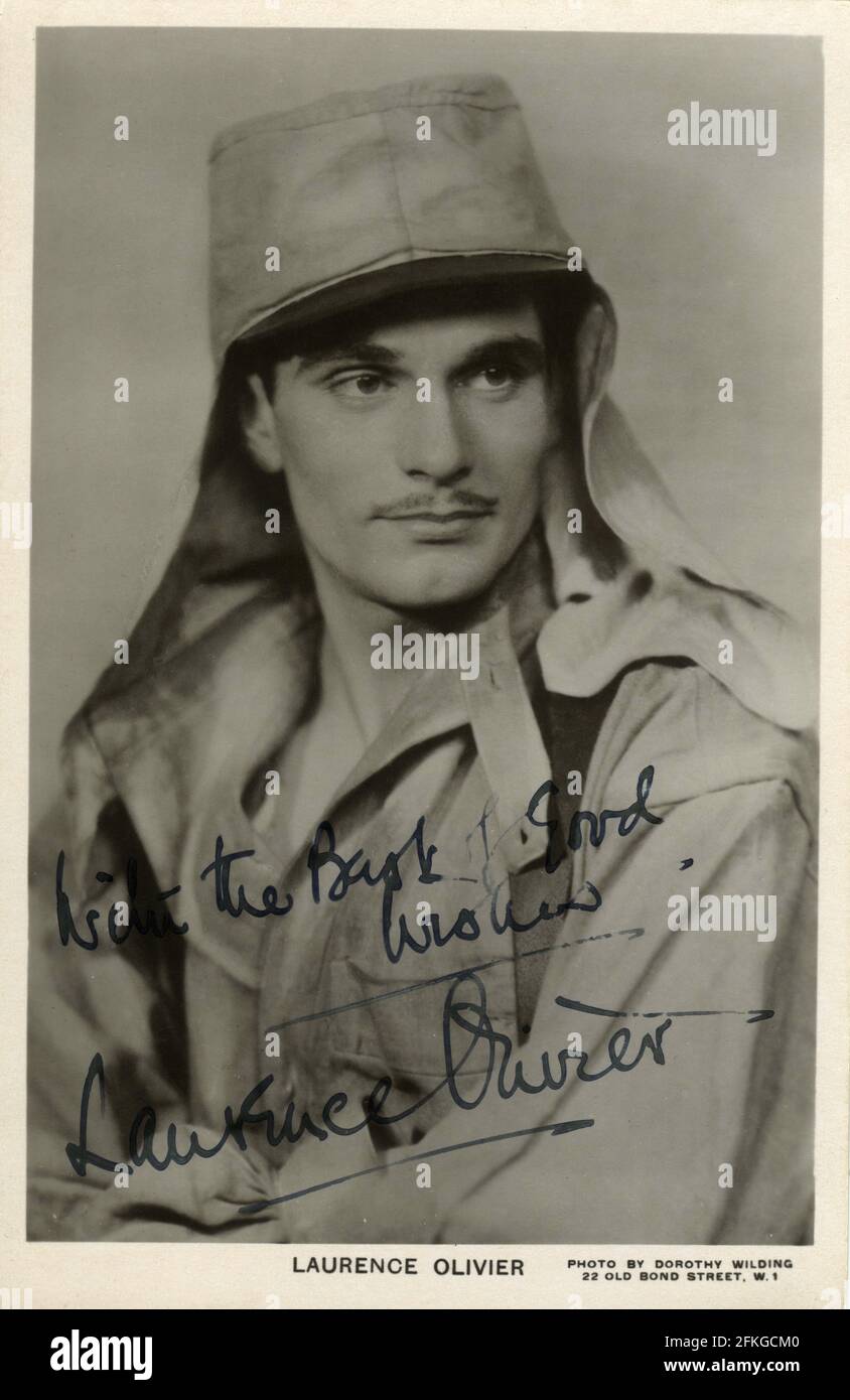 LAURENCE OLIVIER portrait as Michael (Beau) Geste by DOROTHY WILDING in ...