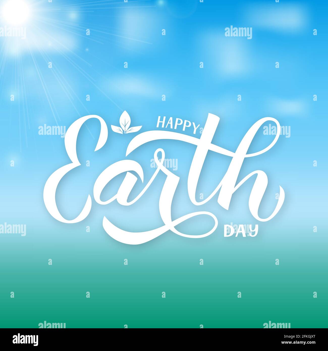 World environment day handwritten lettering hi-res stock photography ...