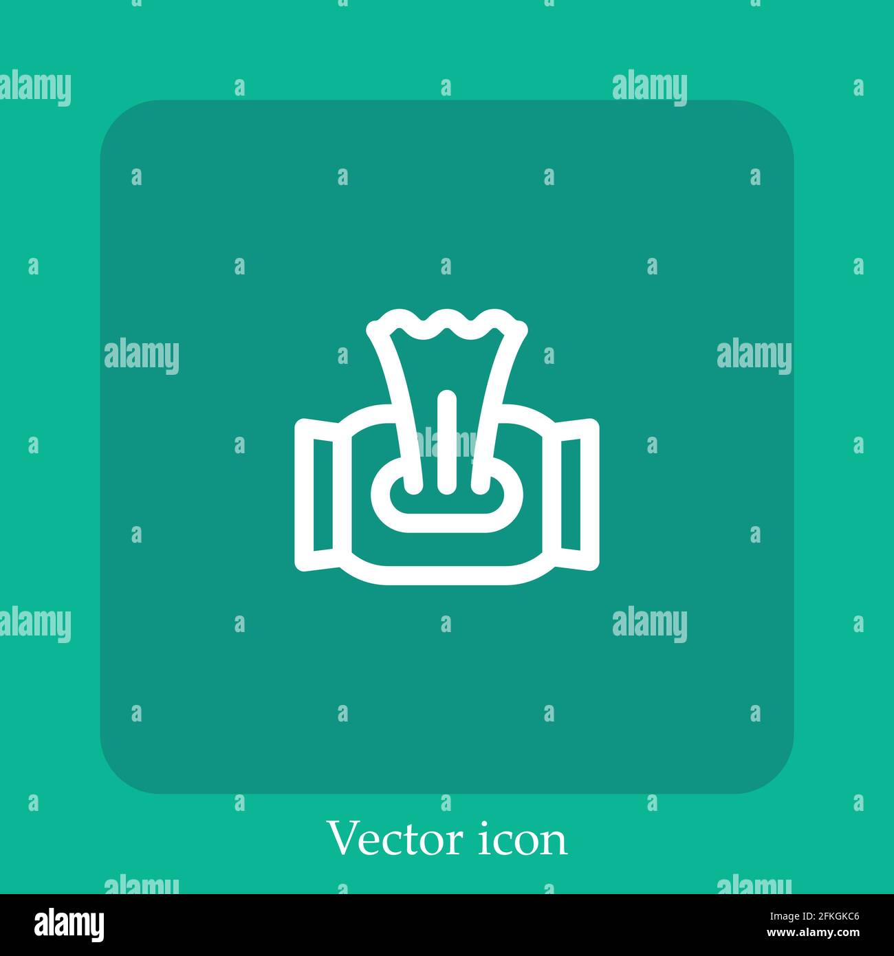 wet wipes vector icon linear icon.Line with Editable stroke Stock ...