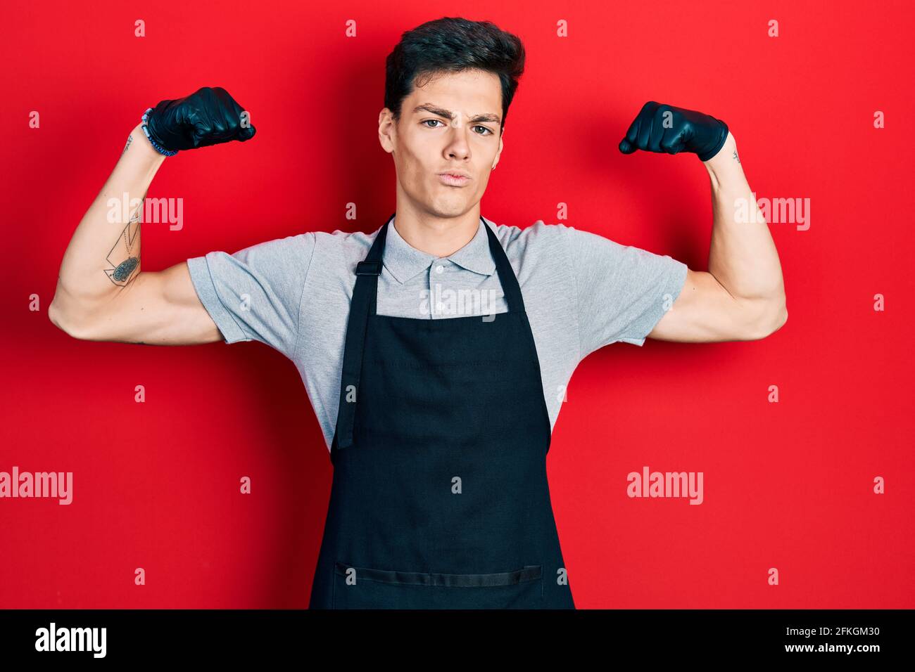 Muscle man apron hi-res stock photography and images - Alamy
