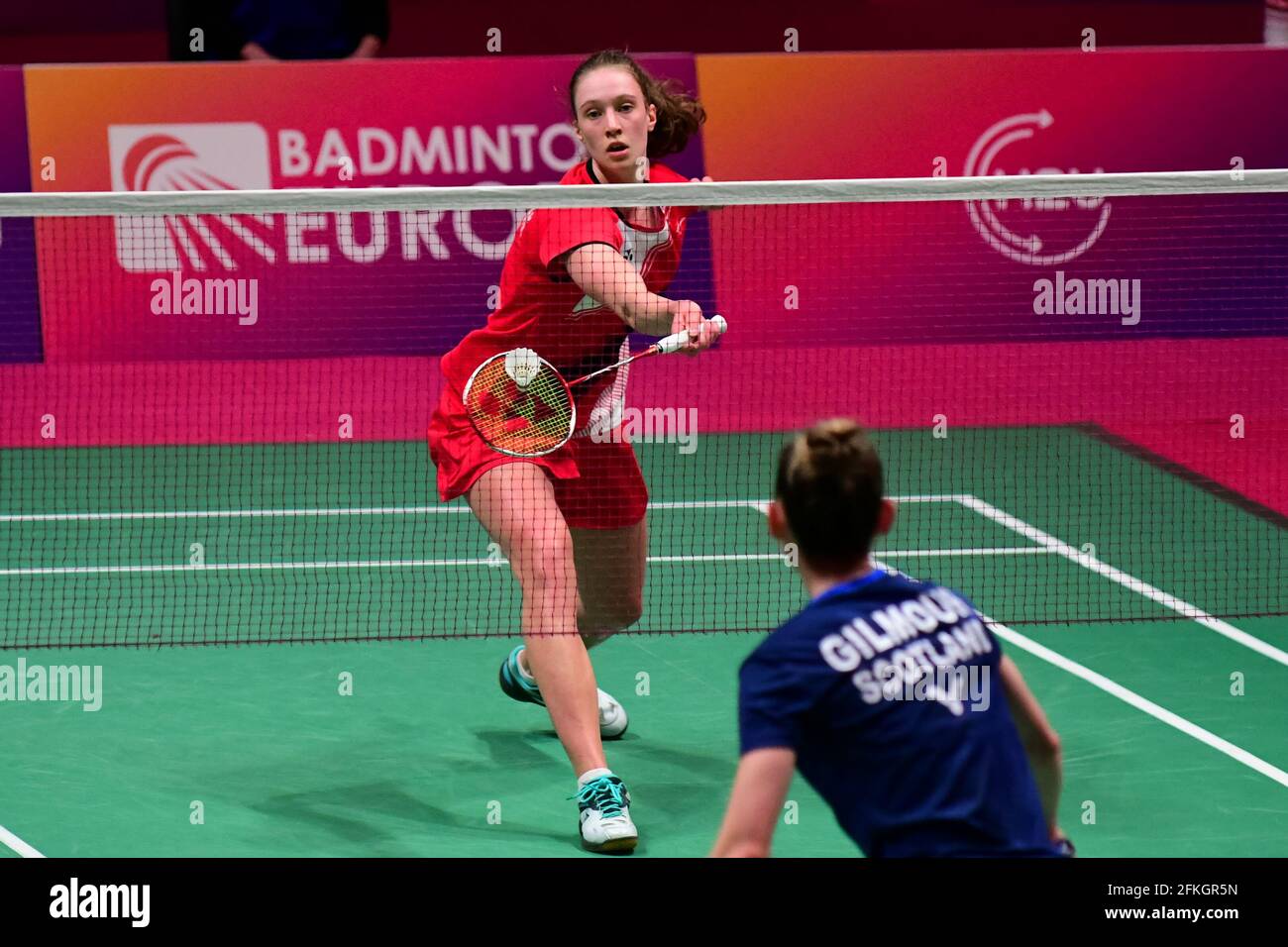 2021 european badminton championships hi-res stock photography and ...