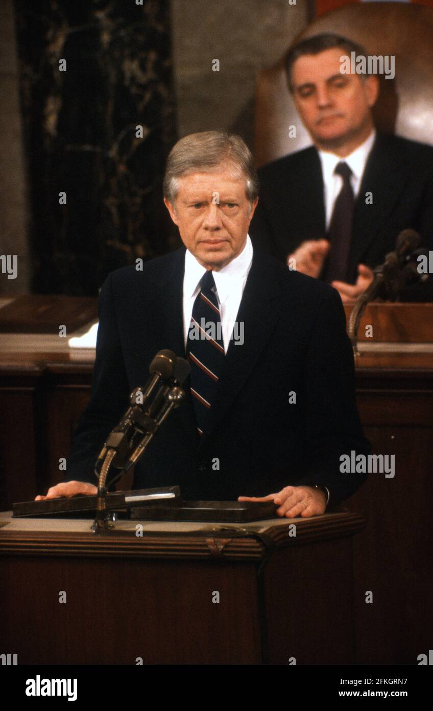 Jimmy carter joint session of congress hi-res stock photography and ...