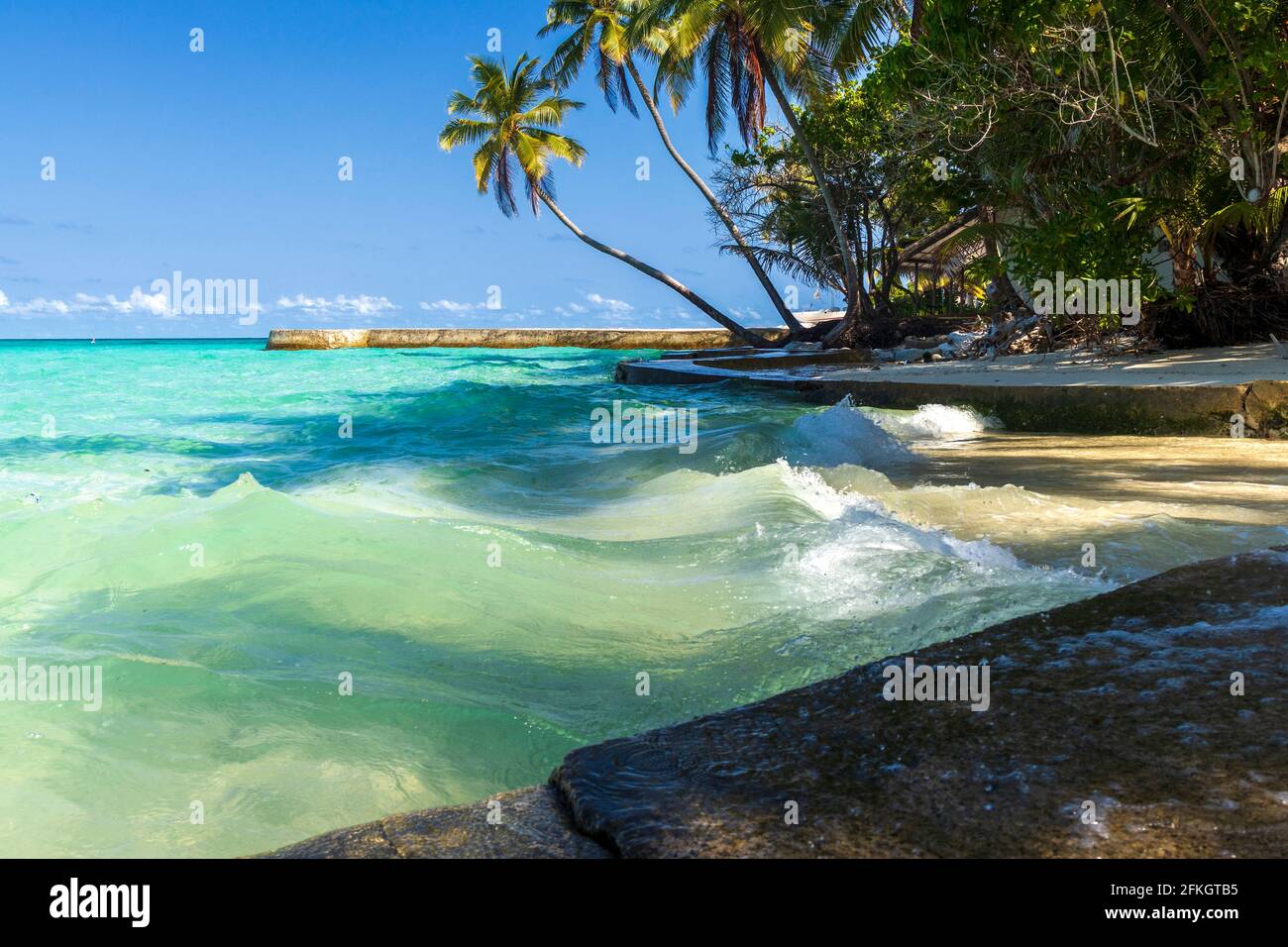 Shot of a tropical island Stock Photo - Alamy