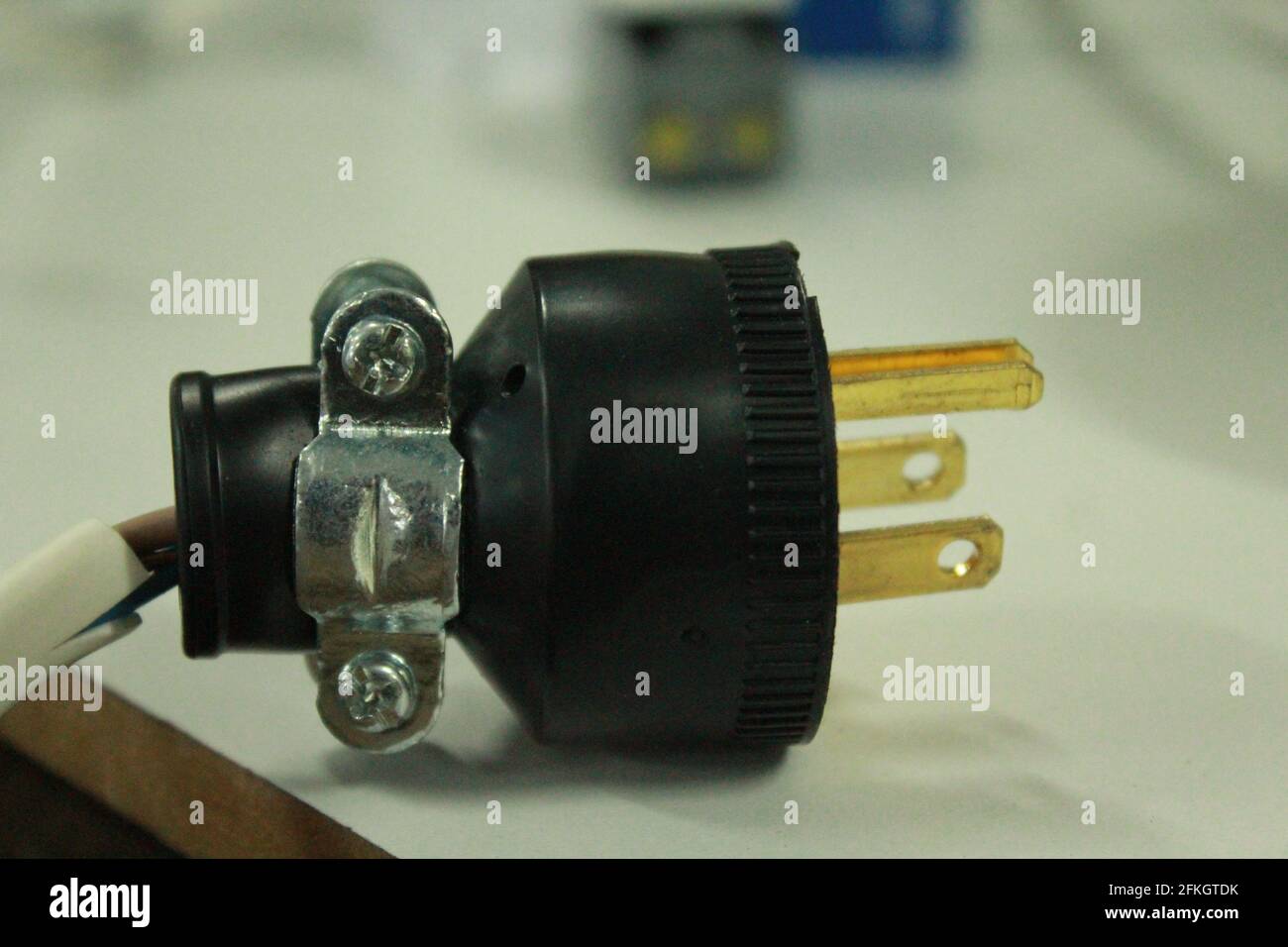 A close up of an electrical plug Stock Photo - Alamy