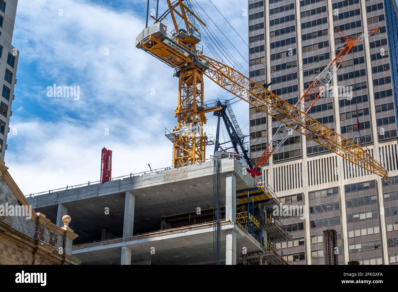 Construction site of 'The One' in the intersection of Yonge and Bloor ...