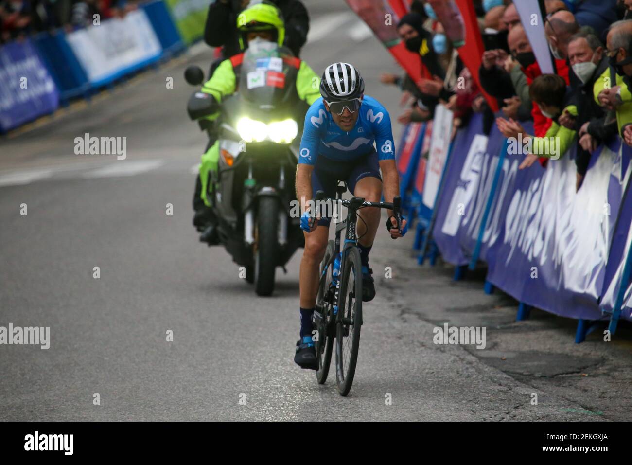 Pola De Lena, Spain. 30th Apr, 2021. Pola de Lena, SPAIN: Movistar Team ...