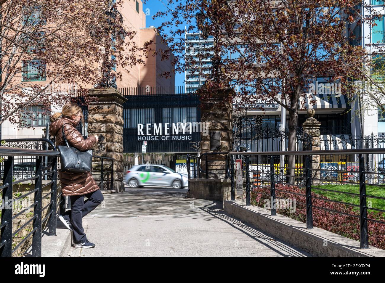 The 'Philosopher's Walk' in Toronto downtown, Canada. Entrance doors by ...
