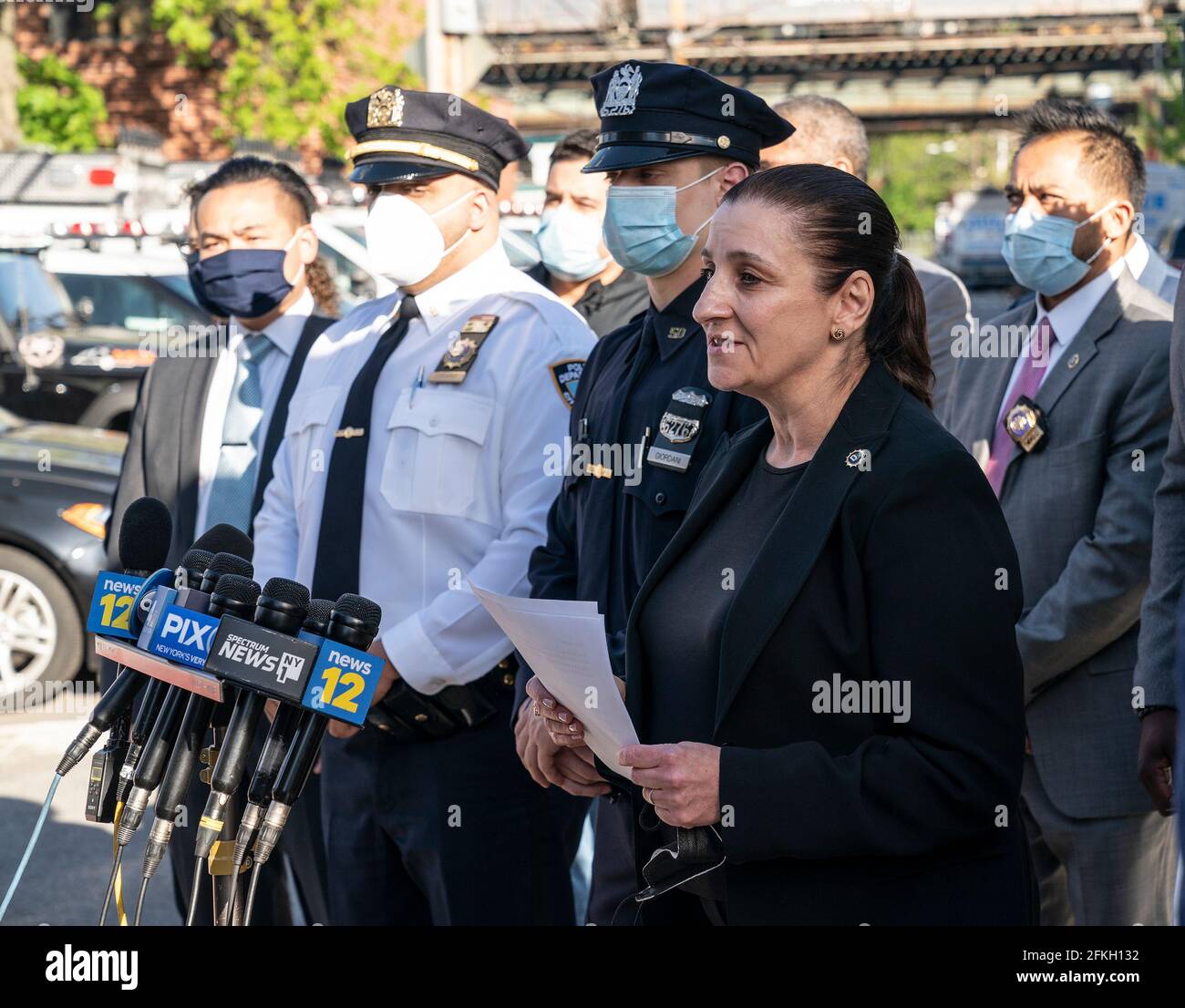 New York, United States. 01st May, 2021. Press briefing by NYPD Deputy ...