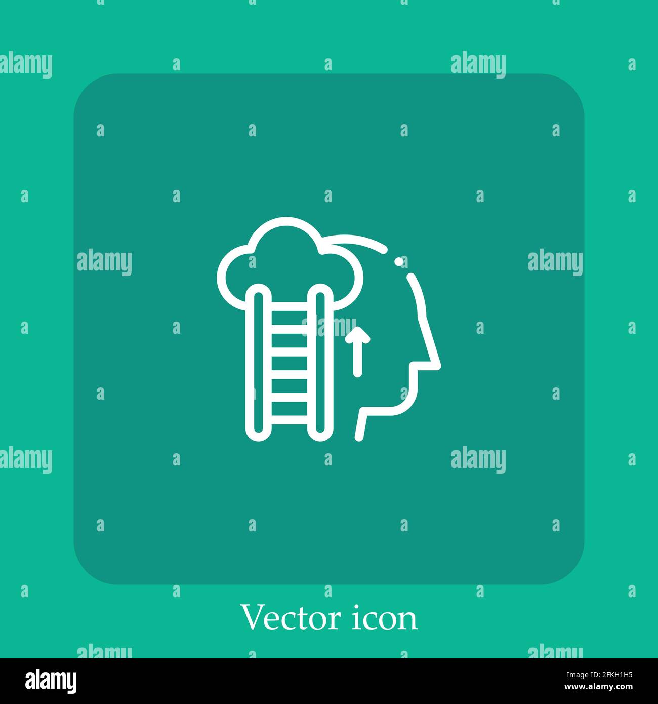ambition vector icon linear icon.Line with Editable stroke Stock Vector ...